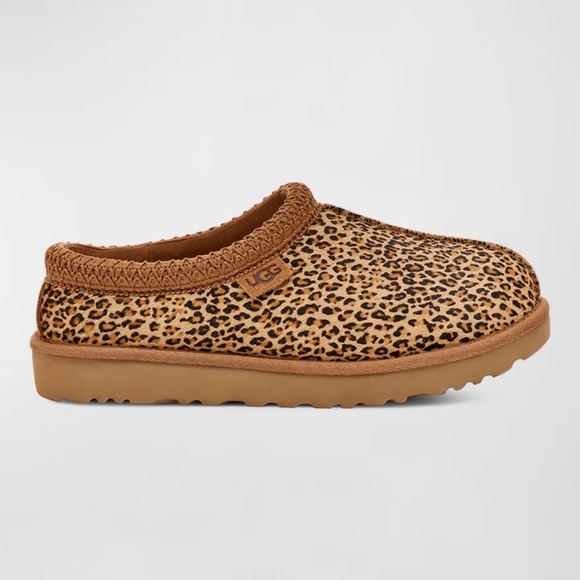UGG | Shoes | New Ugg Tasman Speckles Leopard Print Calf Hair Clog ...